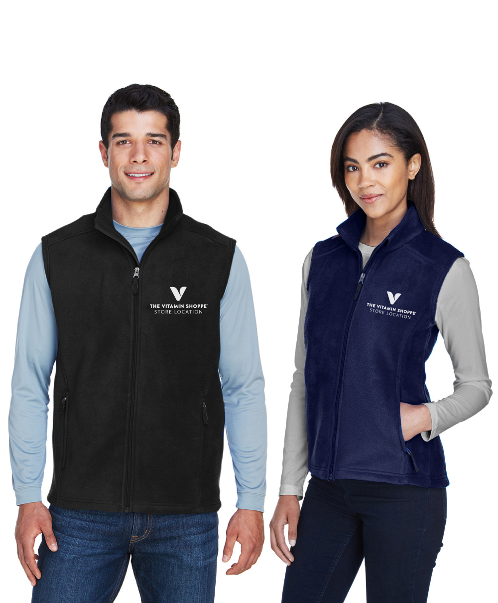07) VS Franchise Stores - Fleece Full-Zip Vest (Embroidered Logo ...